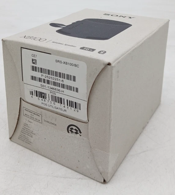 SONY SRS-XB100 PORTABLE Wireless Bluetooth Speaker - Black £29.92 ...