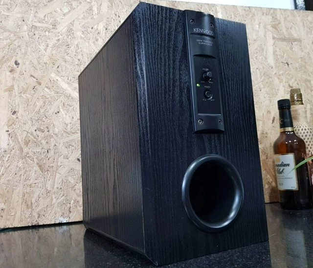 KENWOOD SW-40HT 6& SubWoofer Bass 100W Max Active Powered Sub Speaker ...