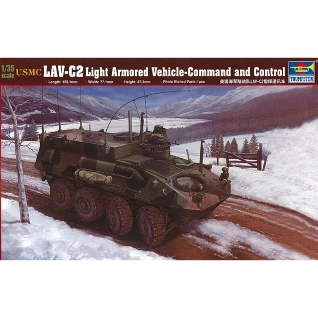TRUMPETER 00371 MAQUETTE Usmc Lav-C2 Command & Control Vehicle 1/35 EUR ...