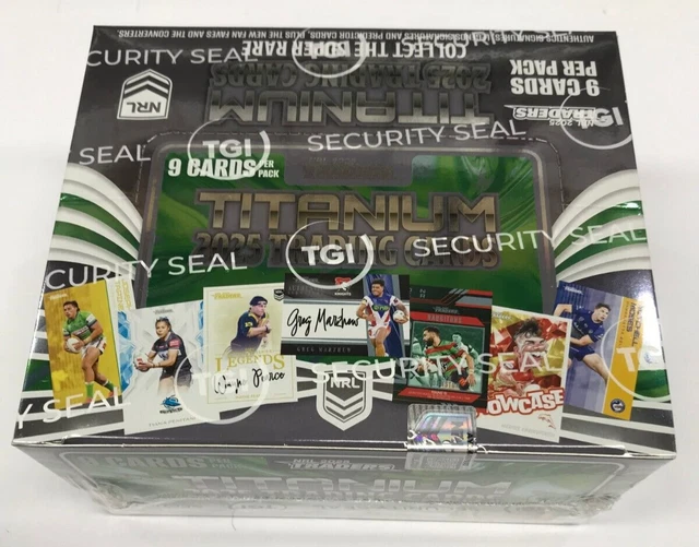 2025 TLA NRL Traders Titanium Trading Card Factory Sealed Box (36 Packs ...