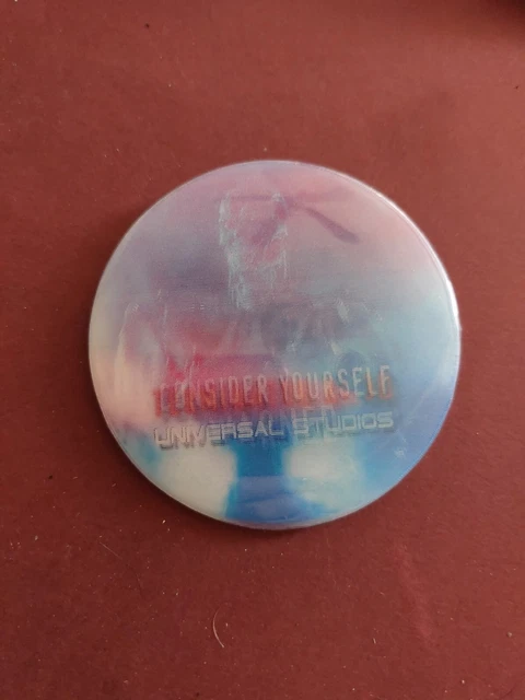 TERMINATOR 2: 3D Universal Studios Lenticular Button Rare Vintage Large ...