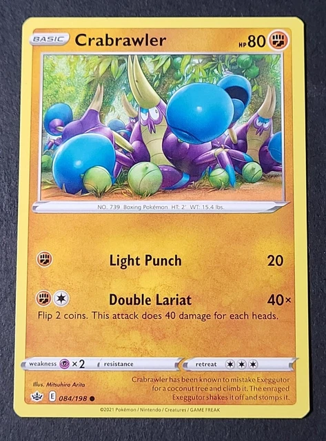 POKEMON CHILLING REIGN Crabrawler Common Card 084/198 $0.99 - PicClick