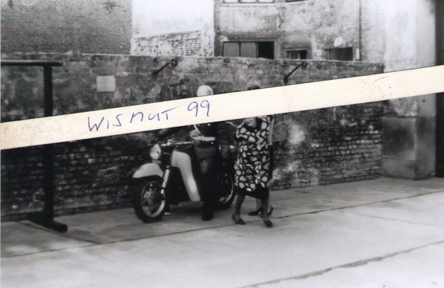 VOLKSPOLIZEI-FOTO DDR VEB IFA Oldtimer ABV Motorrad Zschopau Krad MZ ES ...