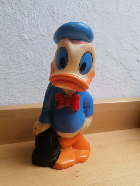 ALTE WALT DISNEY Comic Figur Donald Duck Gummi Quietschefigur Vintage Retro Samm EUR 39,00 ...