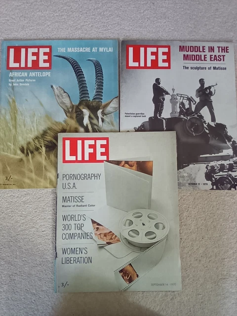 US LIFE MAGAZINE 1969 Women's Liberation Movement Vietnam War Matisse ...