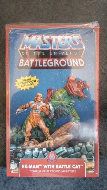 MASTERS OF THE Universe Battleground He-Man with Battle Cat Promo ...