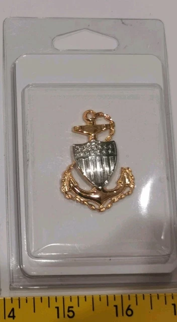 U.S. COAST GUARD USCG Cap Device E7 Chief Petty Officer Regulation size ...