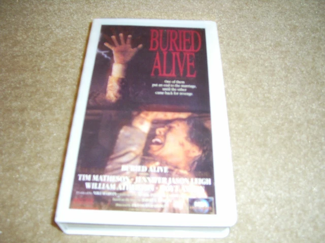 BURIED ALIVE, VHS, RARE MCA Home Video, SP mode playback, Tim Matheson ...