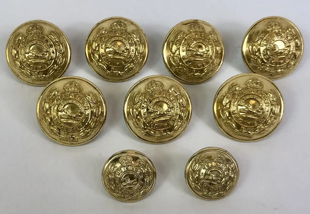 THE KING'S LIVERPOOL REGIMENT Tunic Buttons, British Army, GAUNT ...