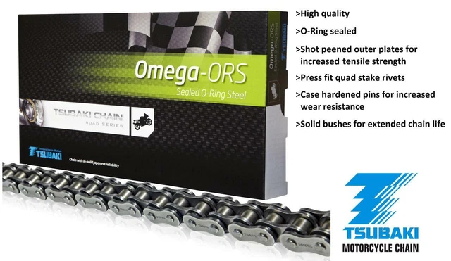 TSUBAKI OMEGA O-RING Chain 520x118 Links For KTM 640 LC4 Adventurer R 99-07 EUR 69,48 - PicClick FR