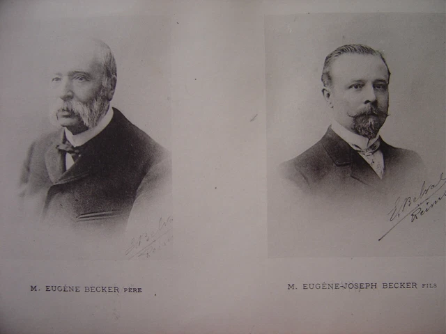 PORTRAITS PHOTOTYPIE DE Eugène Joseph BECKER Père et fils Nés à Forbach ...