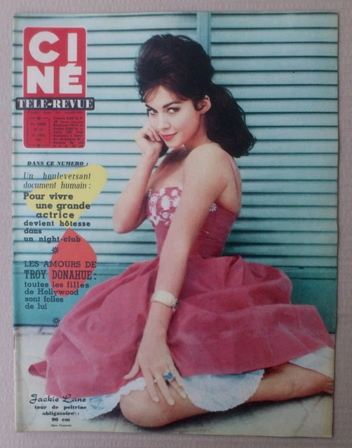 -- CINÉ TÉLÉ Revue (16). Jackie Lane -- Avril 1961 EUR 5,00 - PicClick FR