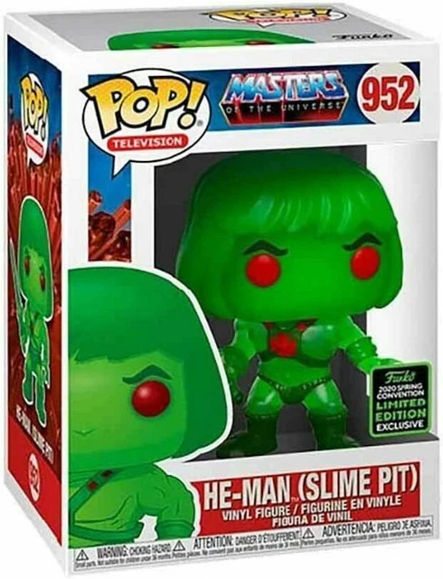 FUNKO POP VINYL Masters Of The Universe He-Man Slime Pit #952 Eccc 2020 ...