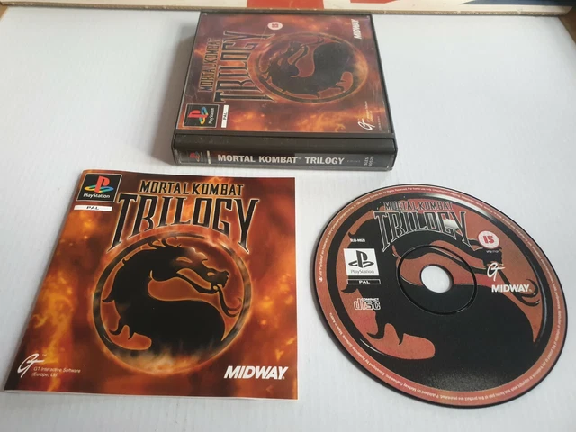 MORTAL KOMBAT TRILOGY. PS1 Game. RARE BLACK LABEL. (PlayStation One ...