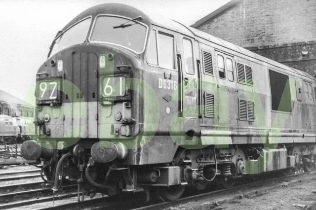 UK DIESEL TRAIN Railway Photograph Of Class 22 D6316. Rm22-22 £1.70 ...