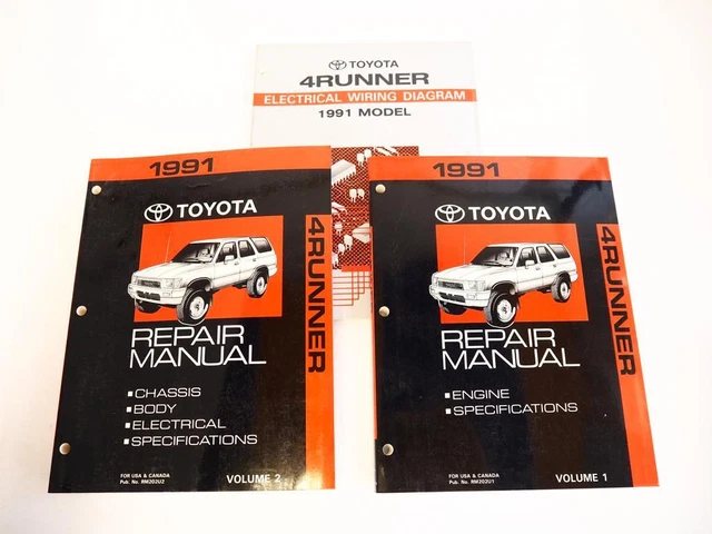 TOYOTA 4RUNNER 1991 Factory Service Repair Shop Manual Electrical ...