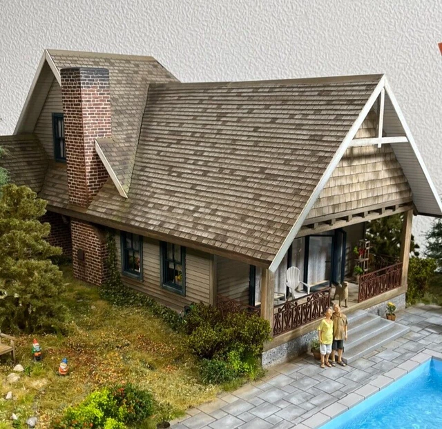 BLOCKHAUS / FARMHAUS Kanada 1:35 - Laser Cut Bausatz aus Holz zum ...