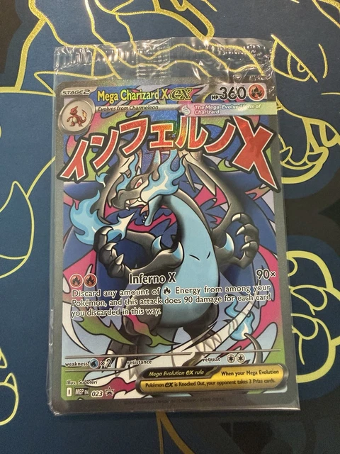 SEALED MEGA CHARIZARD X ex MEP 23 SIR Pokémon TCG UPC Promo £71.13 ...