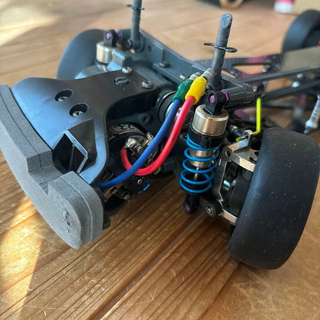 TAMIYA TA03F CARBON Chassis RC Touring Car Option Parts Equipped AS-IS ...