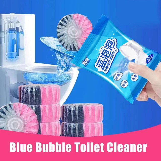 DOUBLE-EFFECT ROSE TOILET Water Tank Deodorant Blue Bubble Block≯ ...