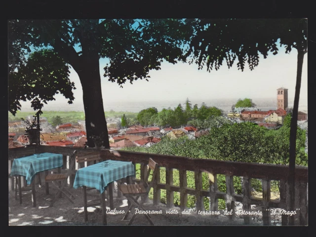 CALUSO TORINO CARTOLINA Panorama Visto Dal Terrazzo Del Ristorante Il ...