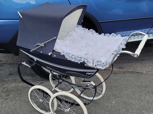 NAVY SILVER CROSS Dolls Pram With Bag And Cosy Toes £104.70 - PicClick UK