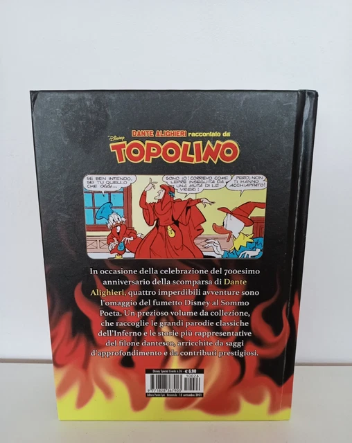 DANTE ALIGHIERI RACCONTATO da Topolino Panini 2021 EUR 11,00 - PicClick IT