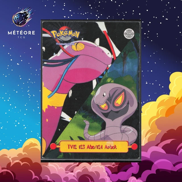 CARTE POKÉMON #23 Abo / #24 Arbok TV12 TOPPS Série 1 Français EUR 8,50 ...