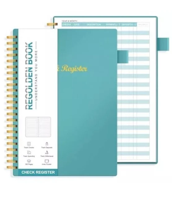 REGOLDEN-BOOK CHECK REGISTERS for Personal Checkbook Register, Bank ...
