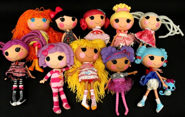 10X ASSORTED MGA LALALOOPSY Plastic RAG DOLLS W/ Clothing - N49 £18.00 ...