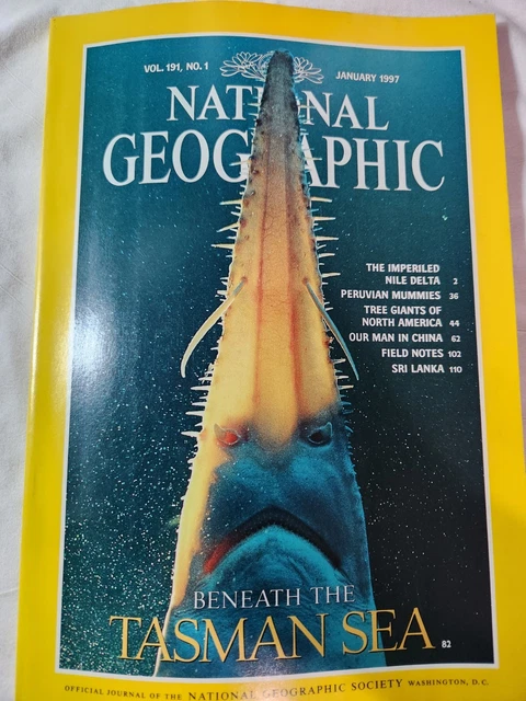 NATIONAL GEOGRAPHIC JANUARY 1997 Beneath Tasman Sea Peruvian Mummies ...