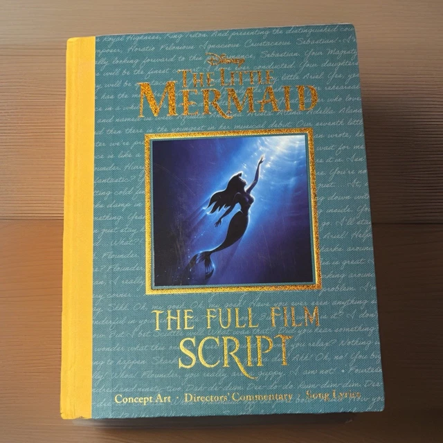DISNEY’S THE LITTLE Mermaid Hardcover Full Film Script Book NEW! £9.91 ...