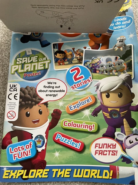 CBEEBIES GO JETTERS magazine #77 2023 Colouring stickers, Foz Xuli ...