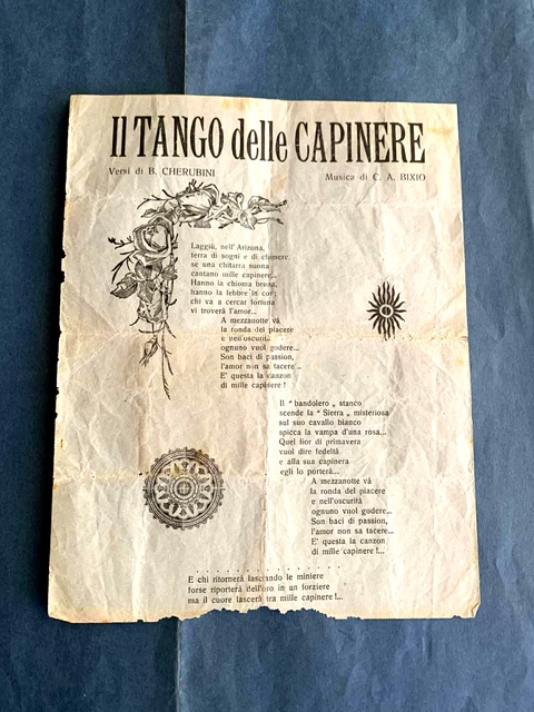 SPARTITI MUSICALI - copiella - Il Tango delle Capinere - di Bixio ...