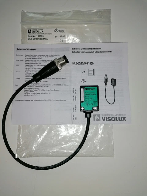 VISOLUX LICHTSCHRANKE ML8-55/25/103/115B EUR 10,00 - PicClick DE