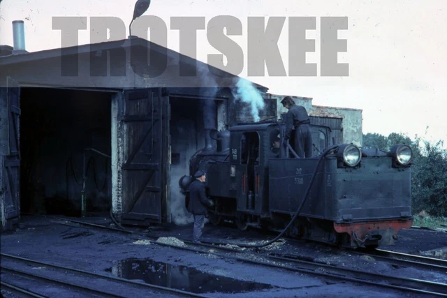 35MM SLIDE PKP Poland Railways Steam Loco T49 111 Lobzenica 1975 Original £3.99 - PicClick UK