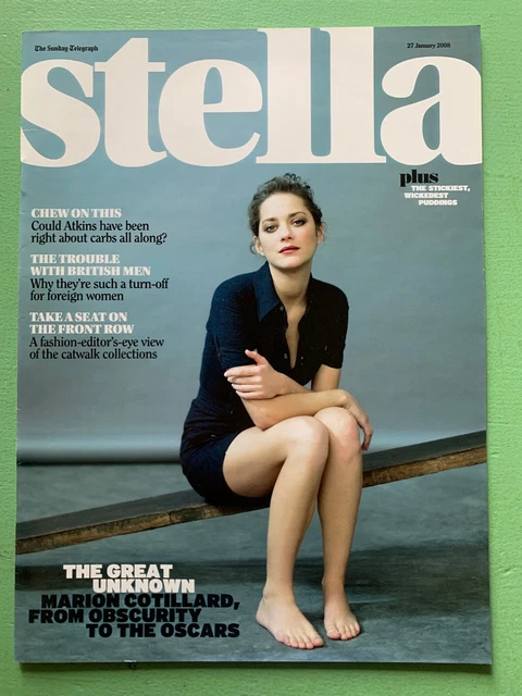 RARE STELLA MAGAZINE 27-January-2008 MARION COTILLARD cover and feature ...