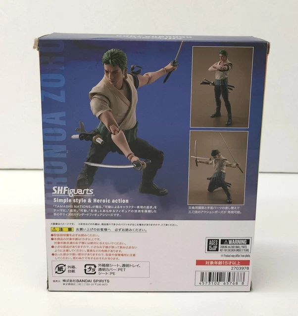 S.H.FIGUARTS RORONOA ZORO Model Number A Netflix Series One Piece ...