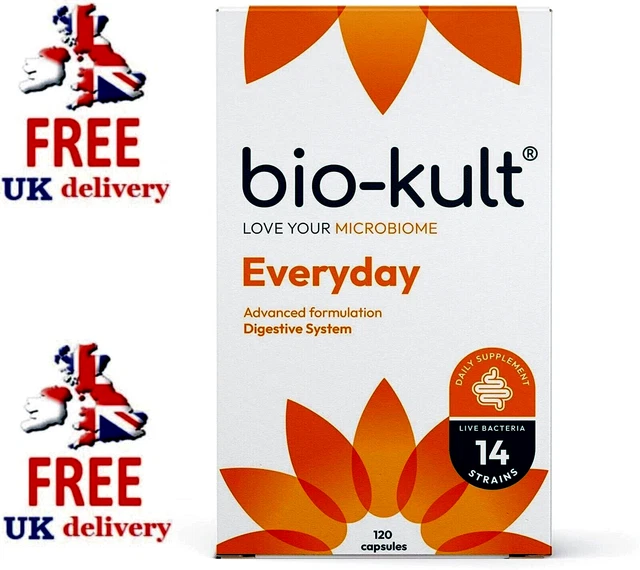 BIO-KULT ADVANCED PROBIOTIC Multi-Strain Formula 120 Capsules £26.70 ...