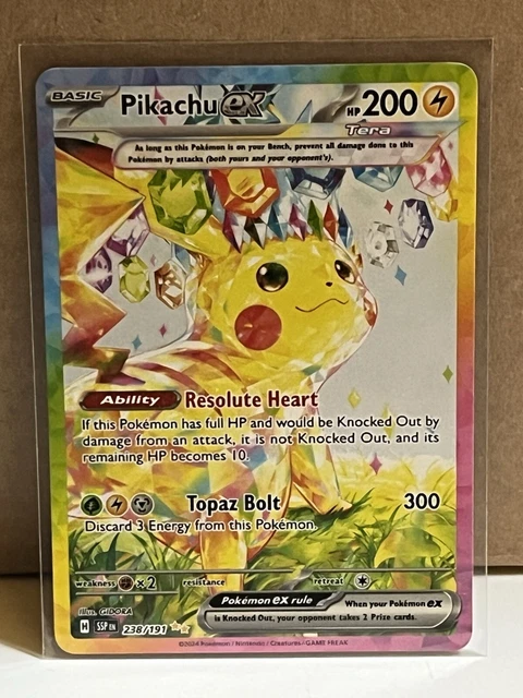 Pikachu Ex 238 191 Special Illustration Rare Pokémon Card Surging