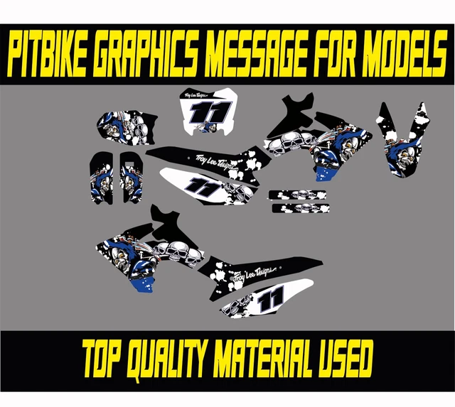 PITBIKE FULL Graphics Kit Most Models Avaliable Crf Rfz Stomp Klx Bucci ...