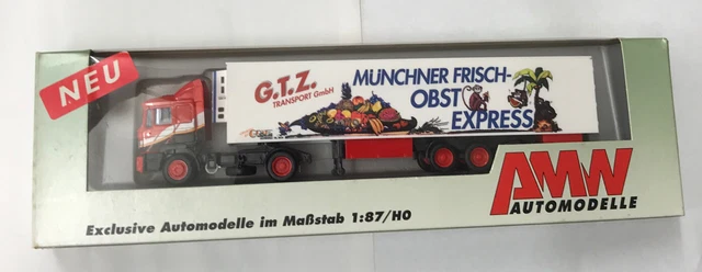 AMW MODEL TRUCK MAN Refrigerated Lorry Automodelle 1:87 H0 Scale GTZ ...