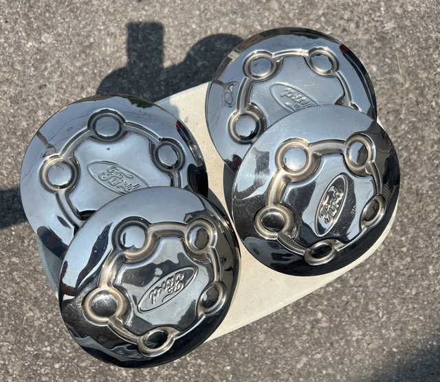 OEM FORD CROWN Victoria Police Interceptor Center Caps Hubcaps (4) Full ...