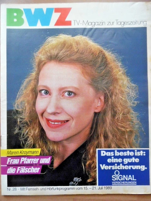 BWZ 28 - 1989 TV-Magazin 15.-21. Juli -- Maren Kroymann Mond-Landung ...