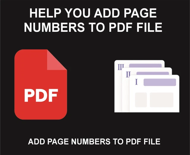 I WILL HELP You Add or Remove Page Numbers To PDF File $27.83 - PicClick CA