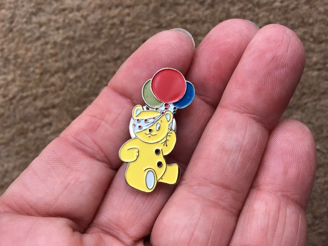 BBC CHILDREN IN Need Pudsey Bear Balloons Enamel Pin Badge £4.50 ...