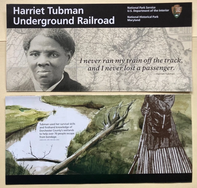 HARRIET TUBMAN UNDERGROUND Railroad National Park Unigrid Brochure ...