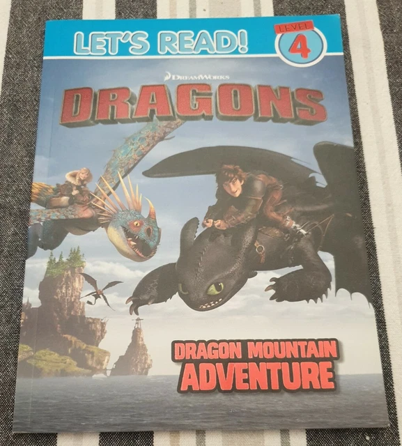 HOW TO TRAIN Your Dragon Let's Read Level 4 Dragon Mountain Adventure ...