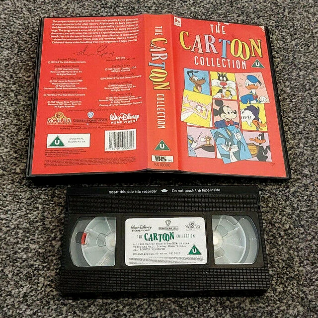 THE CARTOON COLLECTION Donald Duck Pink Panther Pal Vhs Video Kids ...