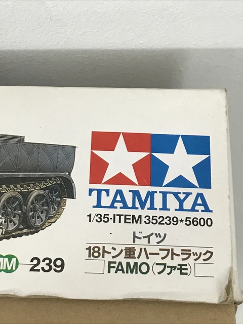 TAMIYA SCHWERER ZUGKRAFTWAGEN 18 Tonne sd.Kfz9 FAMO Kit 35239 1:35 ...